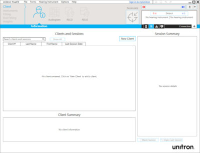 Unitron TrueFit - Download Hearing aid fitting software