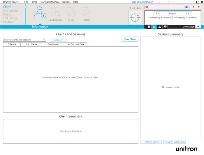 Unitron TrueFit - Download Hearing aid fitting software