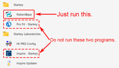 Starkey Pro Fit Inspire - Download Starkey fitting software