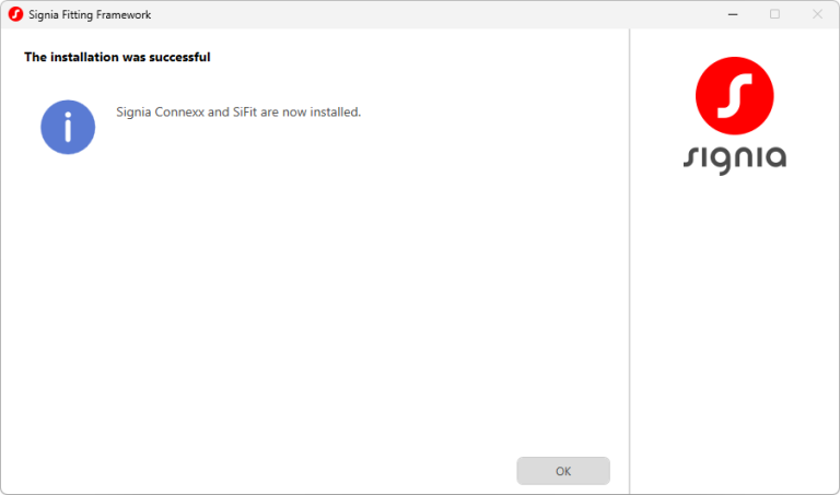 Signia Connexx Installation Guide - Hearing aid Software