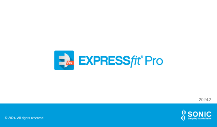 Sonic EXPRESSfit Pro 2024.2 - Hearing aid Software